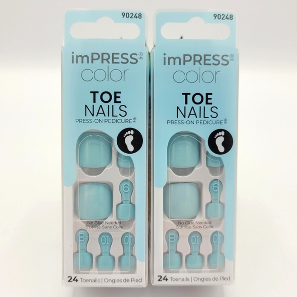 Kiss | Makeup | 2x Kiss Impress Pedicure Toenails Press On Moonseed ...